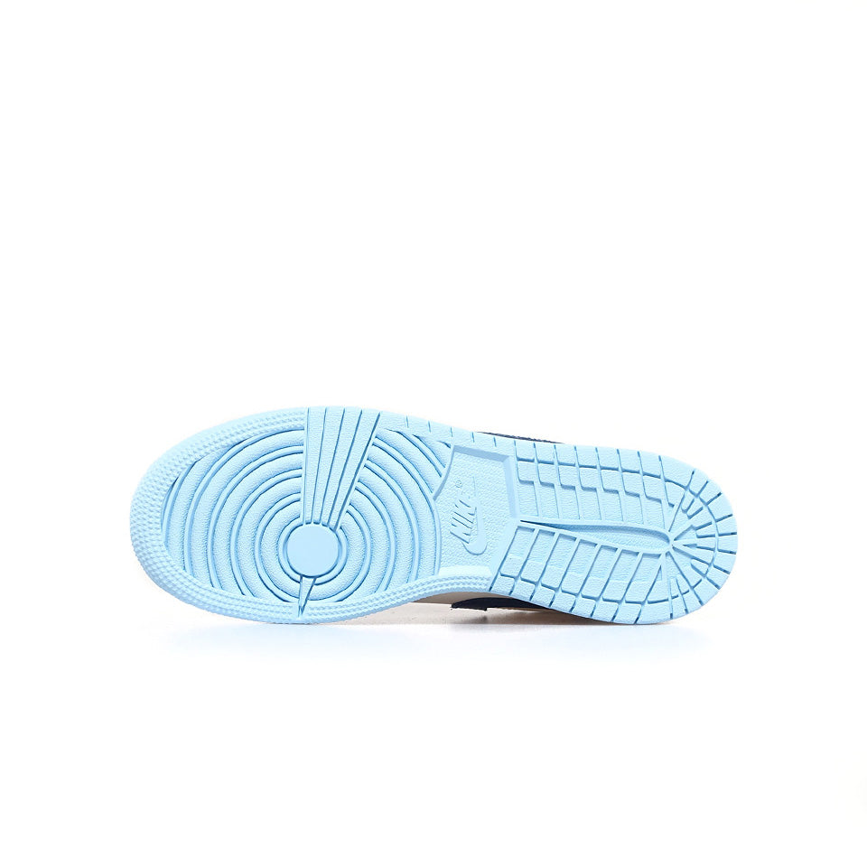 JORDAN BRAND AIR JORDAN 1 LOW GS "MICHAEL JORDAN" SAIL/BLUE VOID/BLUE ...