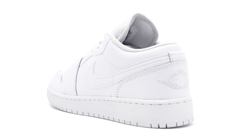 JORDAN BRAND AIR JORDAN 1 LOW GS "TRIPLE WHITE" "MICHAEL JORDAN" WHITE ...