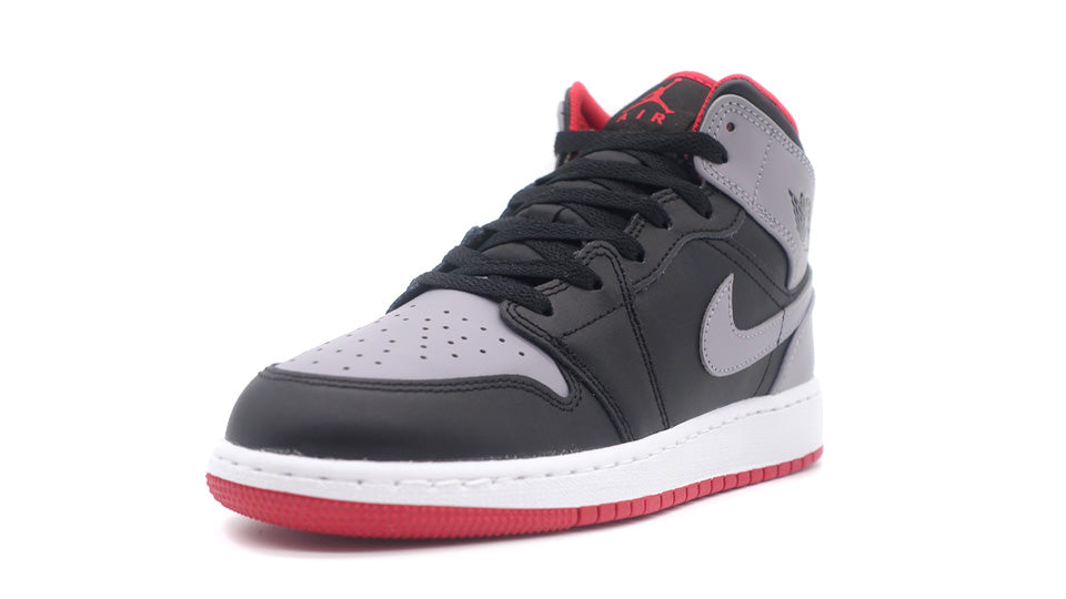 JORDAN BRAND AIR JORDAN 1 MID GS "MICHAEL JORDAN" BLACK/CEMENT GREY/FI ...