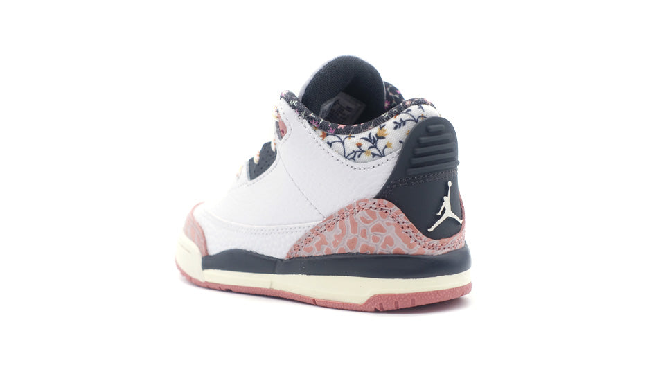 JORDAN BRAND JORDAN 3 RETRO TD "VINTAGE FLORAL" "MICHAEL JORDAN" WHITE ...