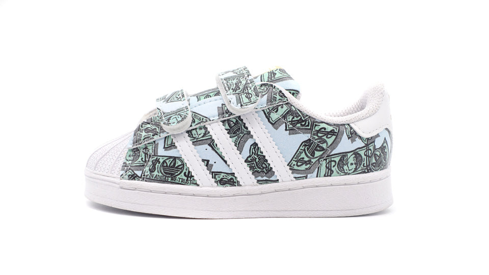 adidas JS MONEY SUPERSTAR CF INF "MONEY" "JEREMY SCOTT" FTWR WHITE/FTW ...