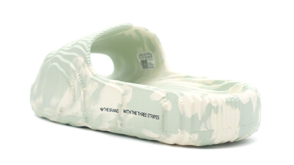 adidas ADILETTE 22 CREAM WHITE/LINEN GREEN/CORE BLACK – mita sneakers