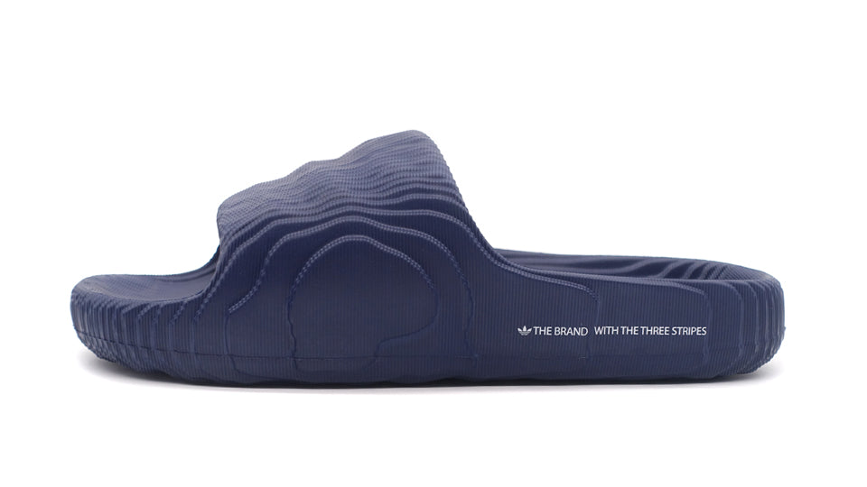 adidas ADILETTE 22 DARK BLUE/FTWR WHITE/DARK BLUE – mita sneakers